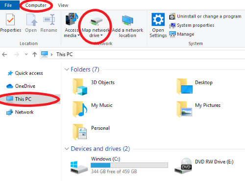 Mapping ECN Network Drive using Windows 8, 8.1, 10, or 11 - Engineering Computer Network ...